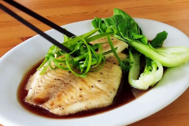 Chinese baked fish (with an amazing Asian fish sauce)